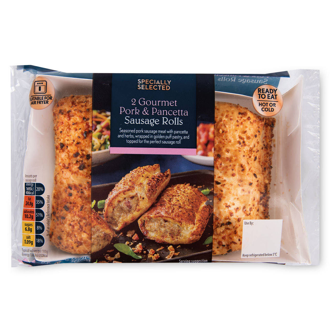 Gourmet Pork & Pancetta Sausage Rolls 2 Pack | ALDI IE